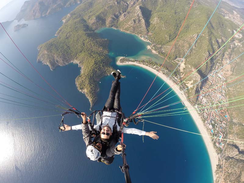 The most beautiful poses in the air | Fethiye Paragliding School